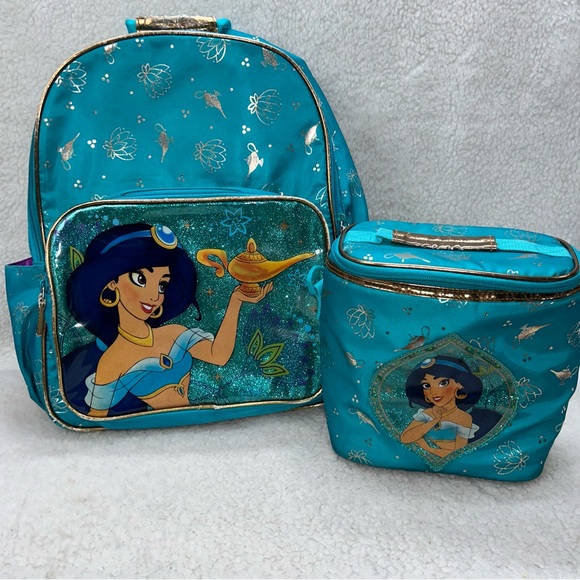 Disney | Bags | Disney Store Princess Jasmine Aladdin Full Sz Backpacks ...